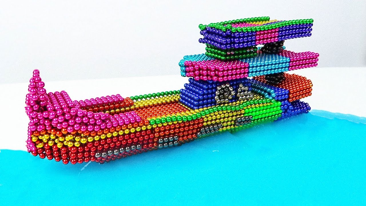 DIY - How To Make Rainbow Boat From Magnetic Balls ( Satisfaction ...