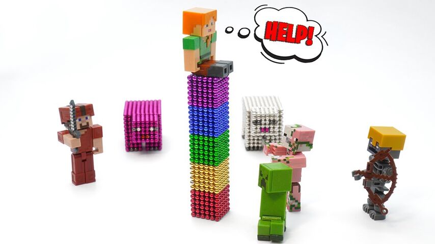 Minecraft Magnet Alex Trapped ! | S1 E4