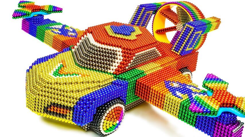 Most Creative - How To Make Amazing Helicopter Car From Magnetic Balls ...