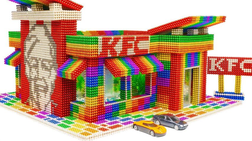 Build Amazing KFC Shop Fish Tank Aquarium With Magnetic Balls ...
