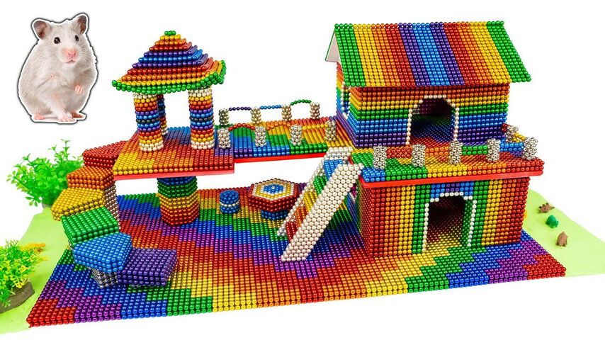 DIY - Build Amazing Hamster Playground House With Magnetic Balls ...