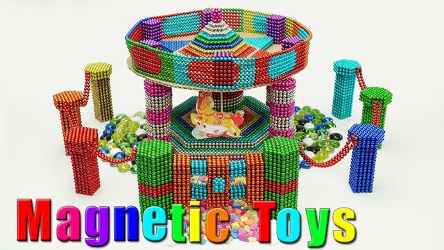 DIY - How to Make WHEEL HOURSE from Magnetic Balls (ASMR) - Magnetic ...