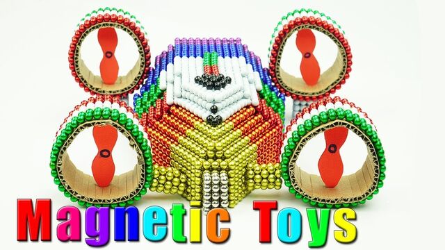DIY - How to Build Super Flycam from Magnetic Balls (Satisfying ...