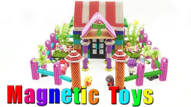 DIY How to Make Amazing House Playground with Magnetic Balls - Magnetic ...