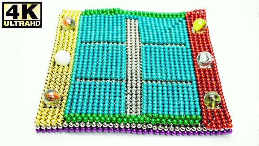 Learn Colors Marble Game from Magnetic Balls (ASMR) - Magnetic Balls ...