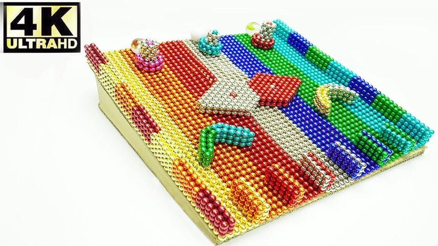 Learn Colors Marble Pinball Game from Magnetic Balls (ASMR) - Magnetic ...