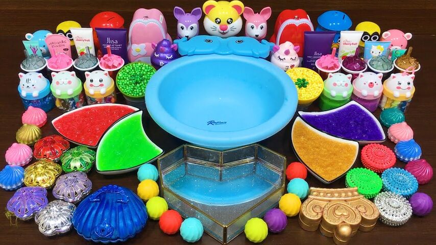 Mixing Random Things into STORE BOUGHT Slime | Satisfying Slime, ASMR ...