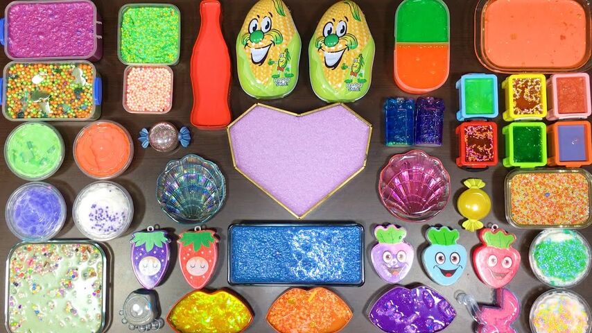 Mixing all my Slimes !! Relaxing Slimesmoothie Satisfying Slime Video #592