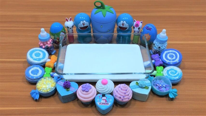 Special Series BLUE Slimesmoothie Satisfying Slime Videos | Mixing ...