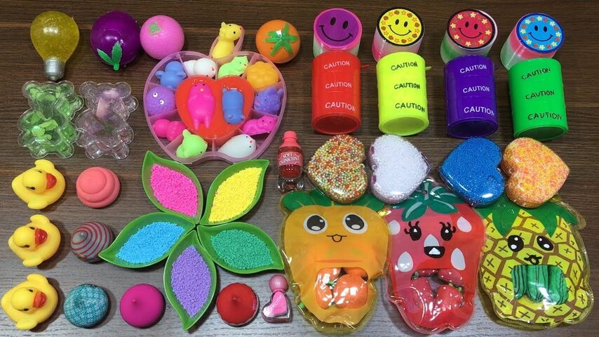 Mixing Random Things into Store Bought Slime #2 !!! Slimesmoothie ...