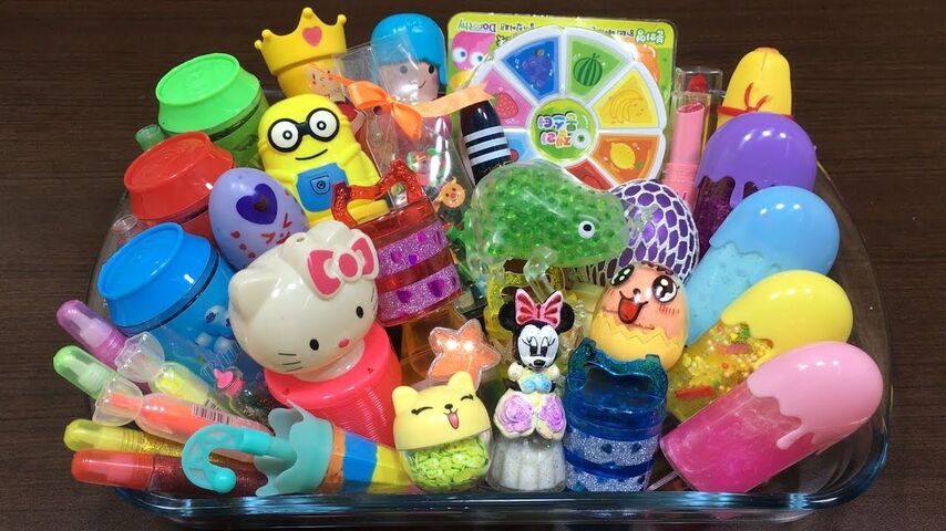 Mixing Random Things into Store Bought Slime !!! Slimesmoothie ...