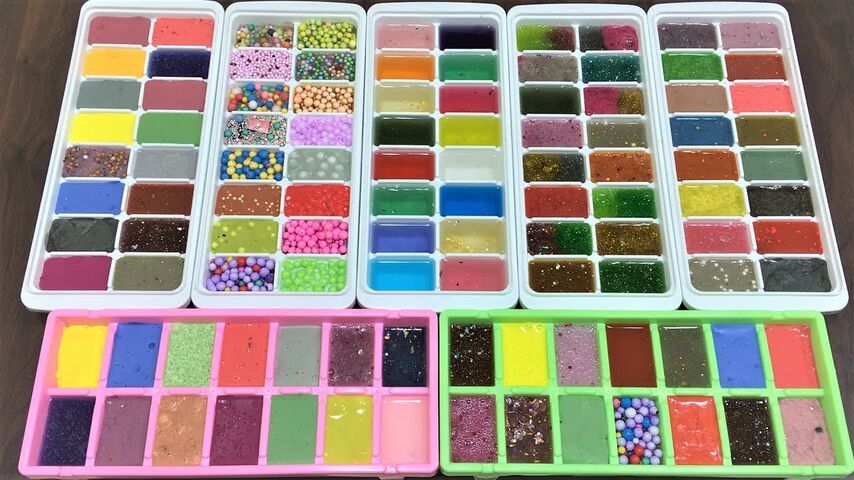 Mixing all My Slimes | Slimesmoothie | Satisfying Slime Video