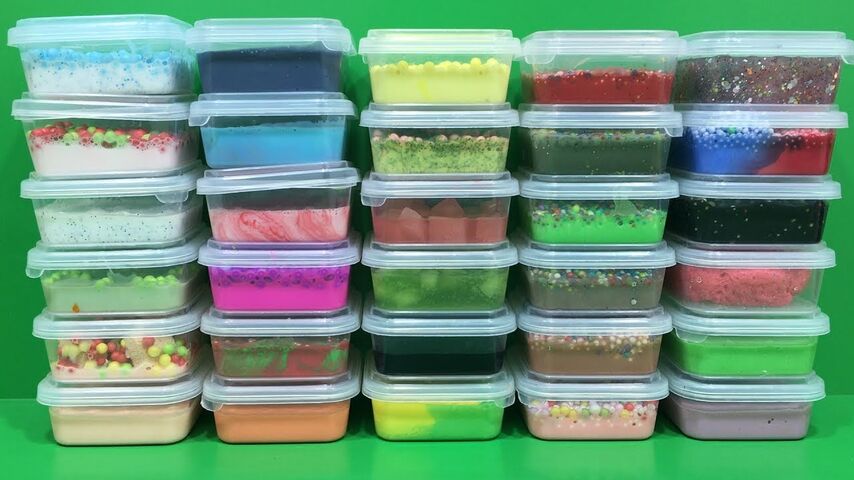 MIXING ALL MY SLIMES!! SLIMESMOOTHIE! SATISFYING SLIME VIDEO