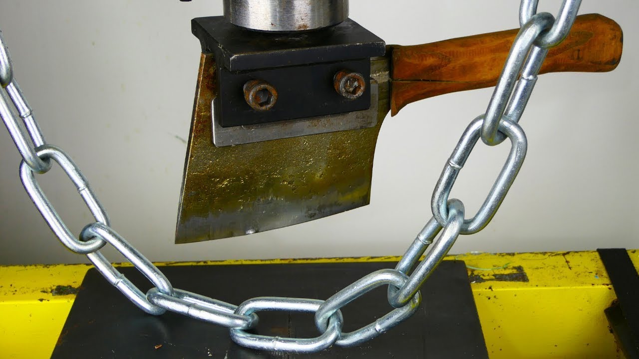 Can the HYDRAULIC HATCHET CUT the CHAIN?