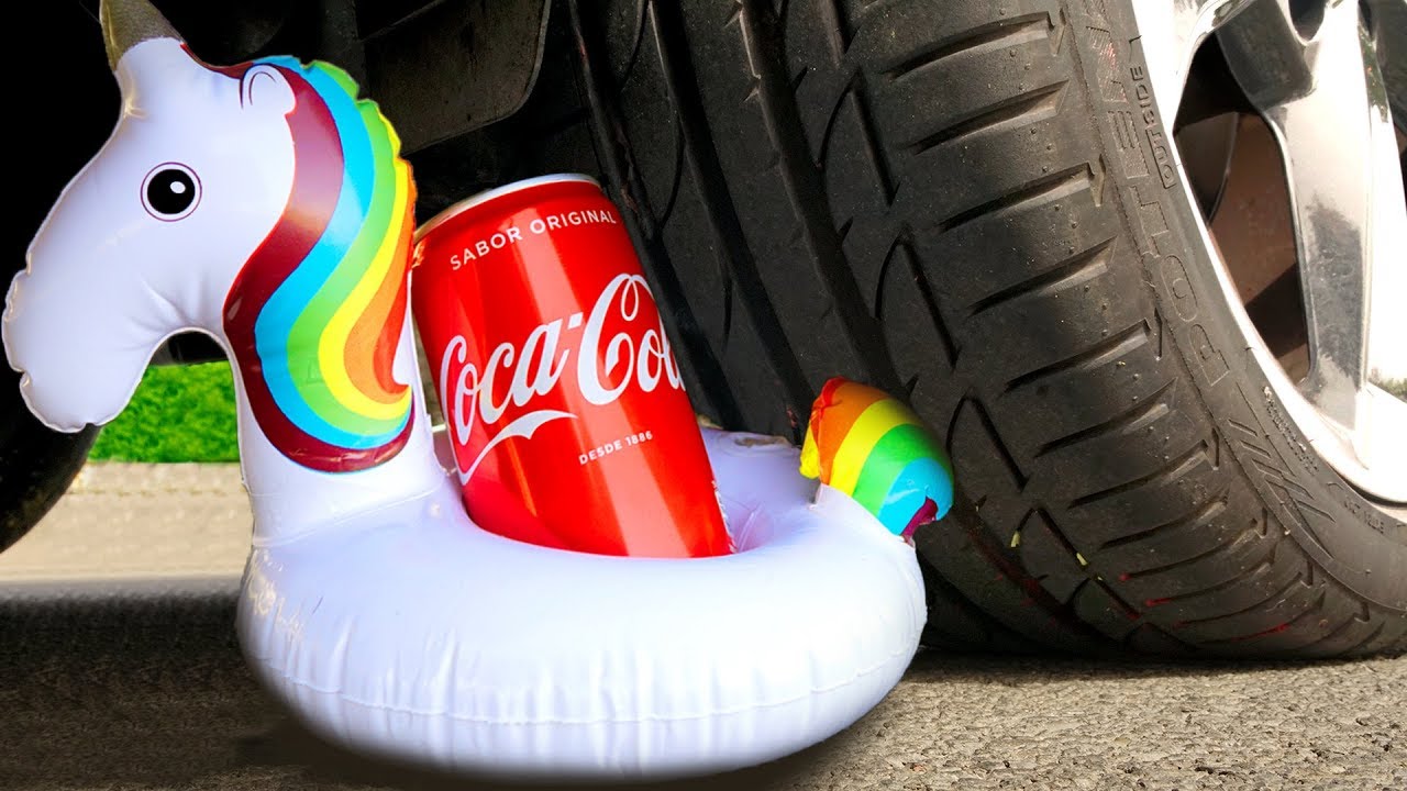 Crushing Crunchy & Soft Things by Car! - EXPERIMENT: COCA COLA vs CAR ...