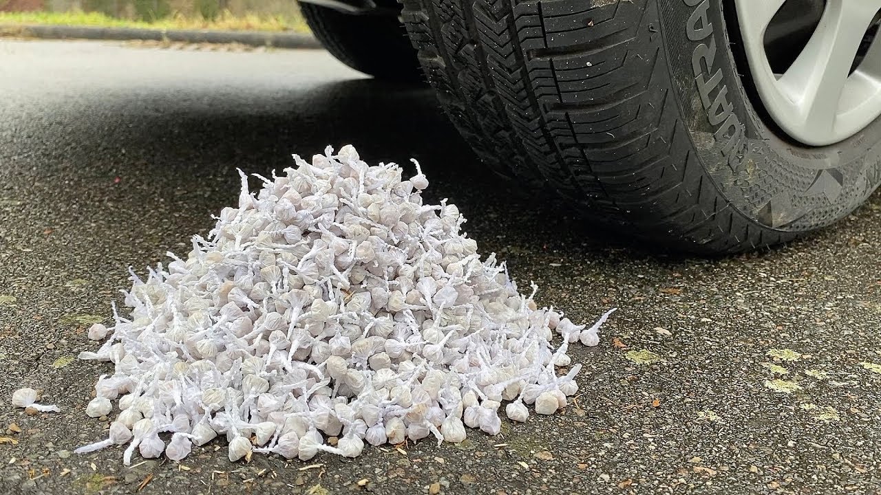 EXPERIMENT: CAR VS POP POP FIRECRACKERS
