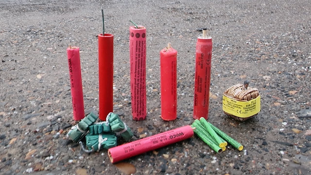 FIRECRACKER TEST with Slow Motion