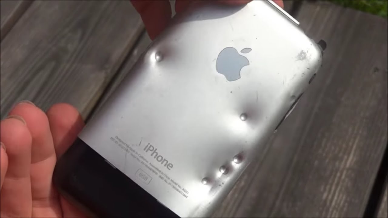 IPhone 2G vs Gas Gun - 1st Generation iPhone