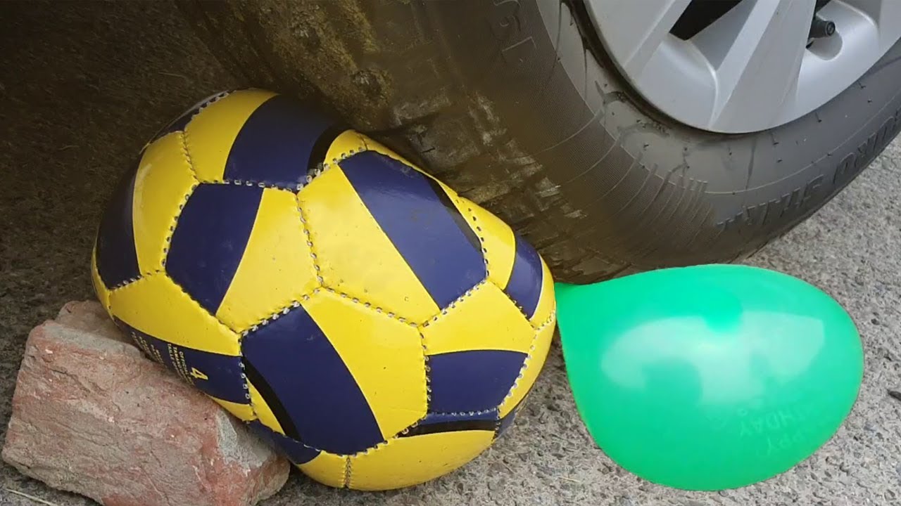 SOCCER BALL VS CAR CRUSHING EXPERIMENT