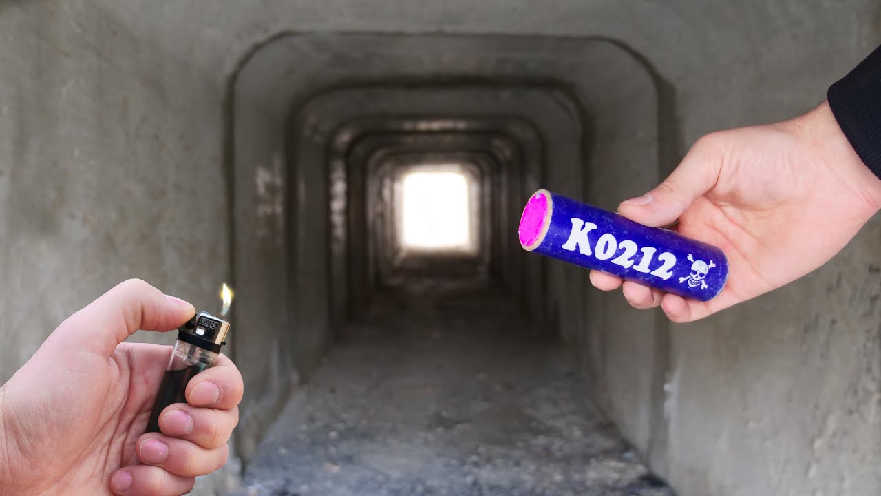 Experiment: Mini Firecrackers inside the Tunnel