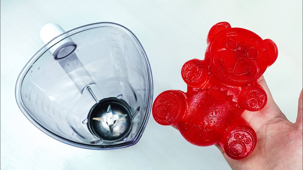 EXPERIMENT: LIQUIDISER VS JELLY BEAR