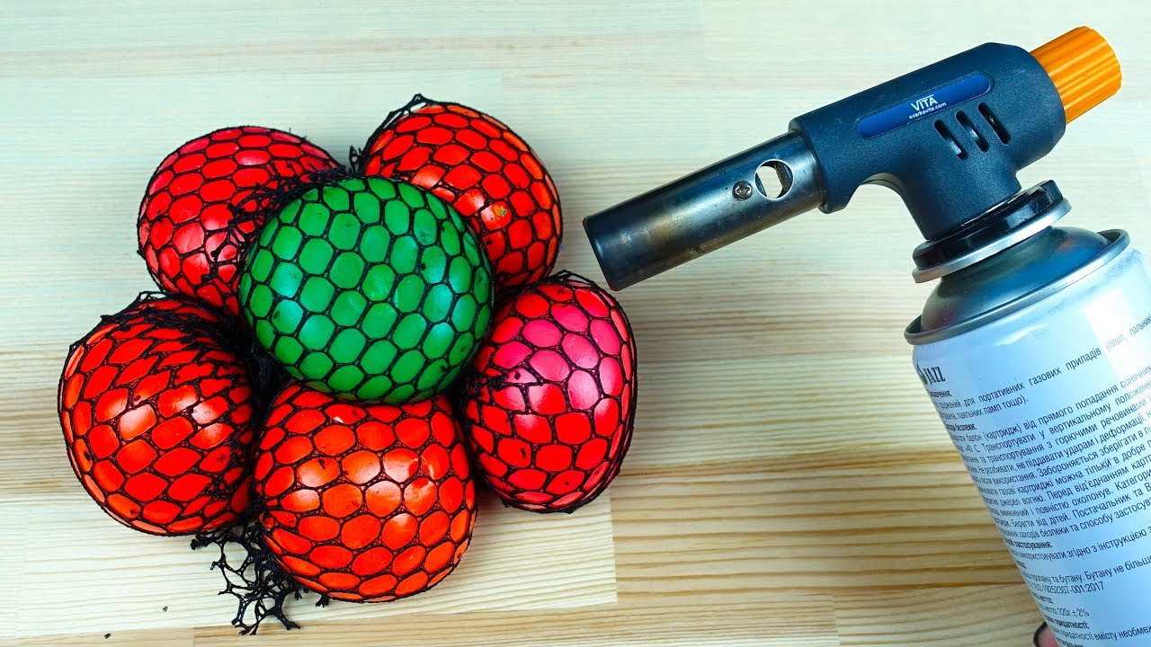 EXPERIMENT: GAS TORCH VS TOYS SLIME ANTISTRESS
