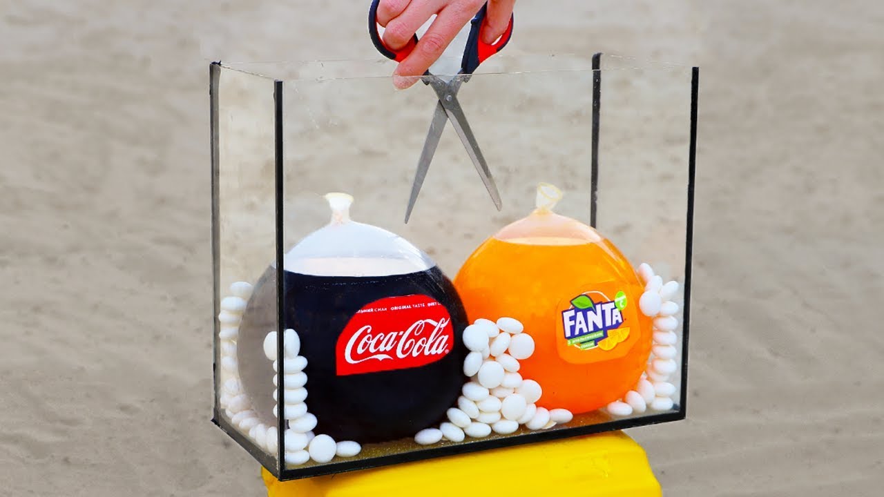 Coca Cola and Fanta vs Mentos!