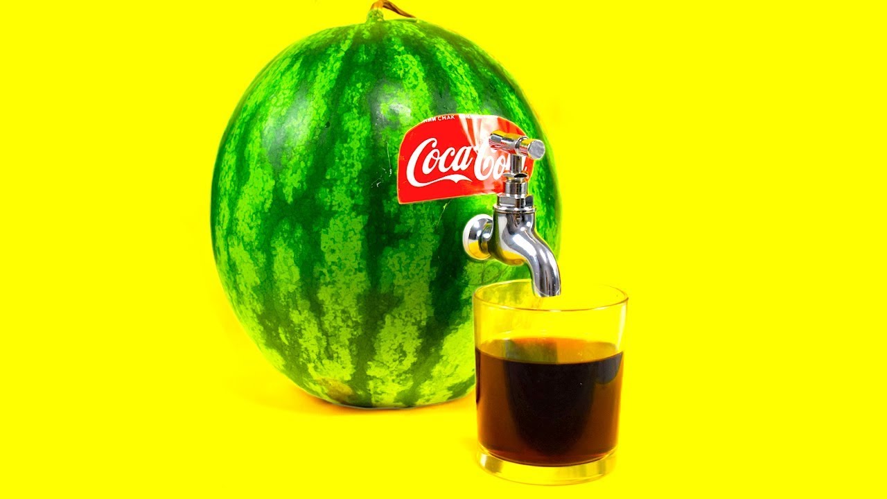 Hacks! How to make Coca Cola out of a Watermelon?