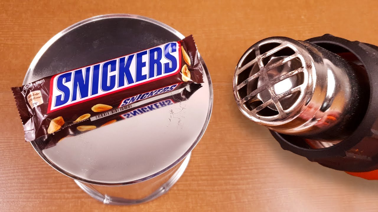 EXPERIMENT: HEAT GUN vs SNICKERS