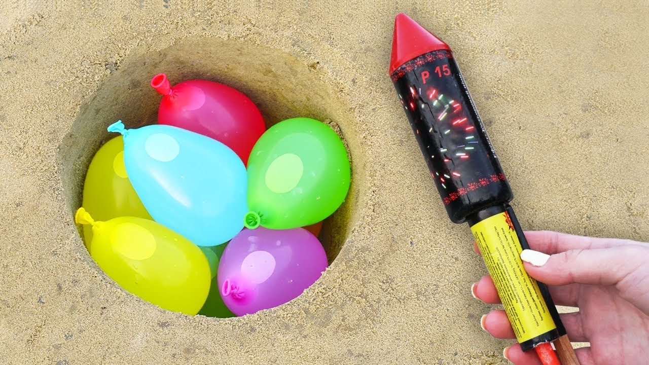 BALLOONS UNDERGROUND VS BIG FIRECRACKER