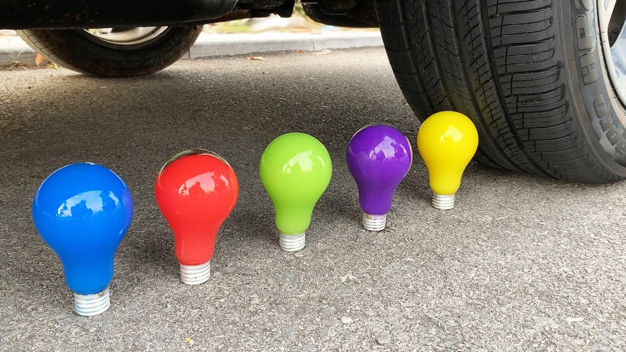 Experiment Car vs Light Bulbs, Crocodile Dentist Toy | Crushing Crunchy ...