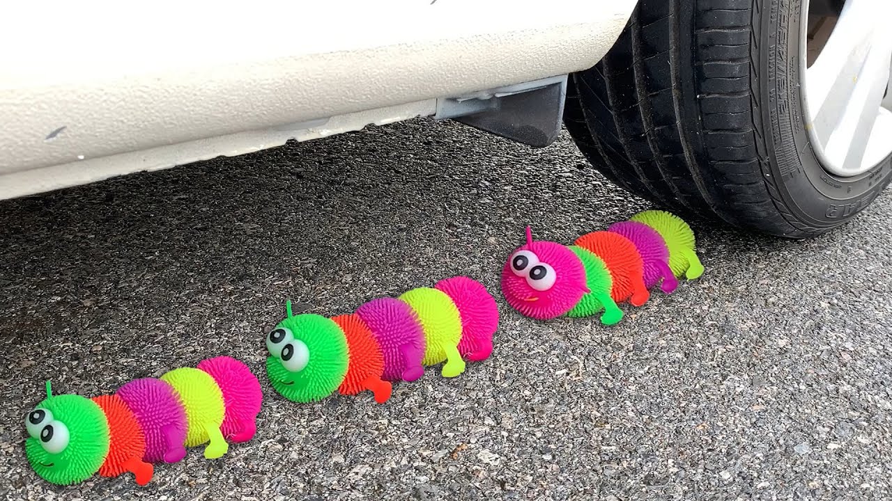 Experiment Car vs Toys | Crushing crunchy & soft things by car | Test Ex