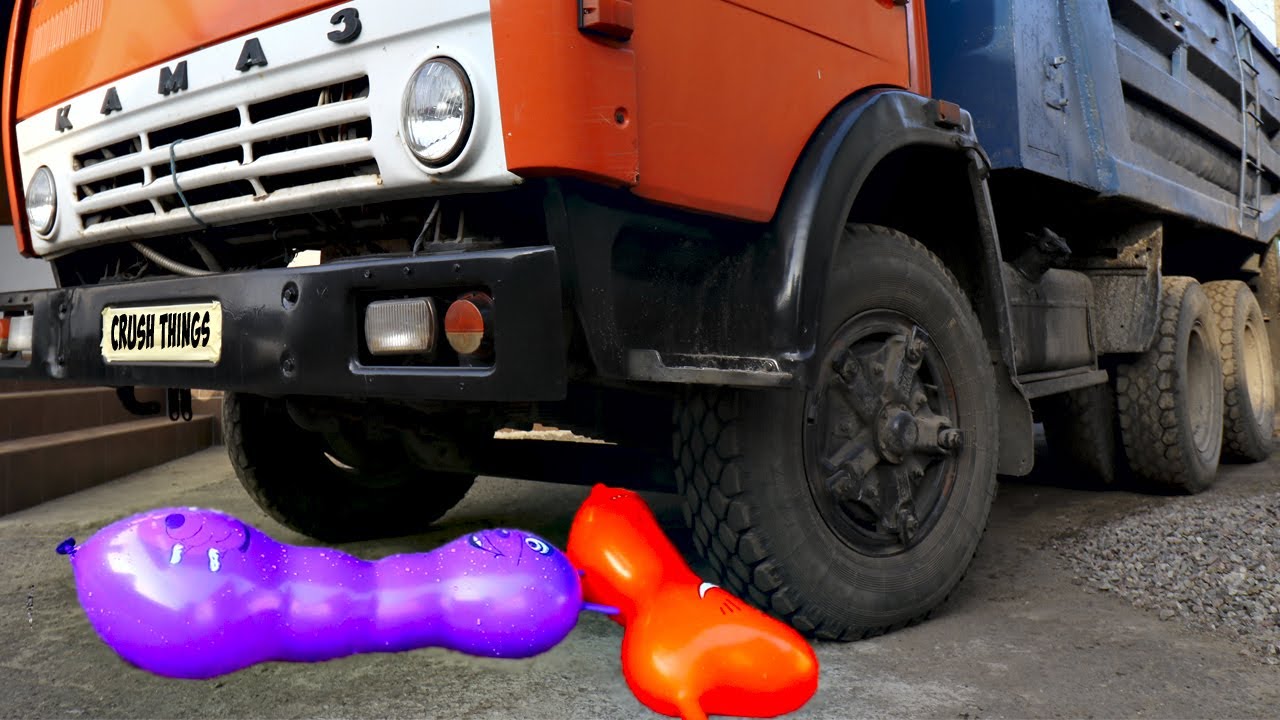 Crushing Crunchy & Soft Things by Car! - EXPERIMENT: Truck vs Water ...