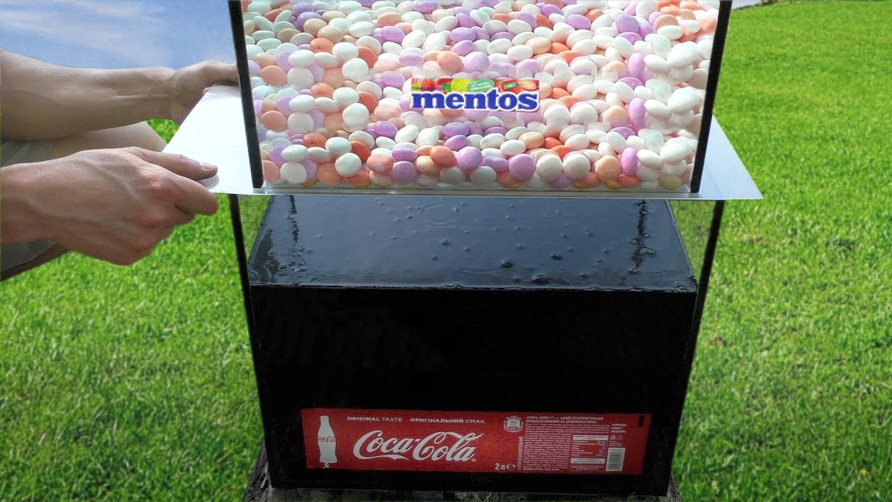 EXPERIMENT: A Lot of MENTOS MIX With COCA-COLA