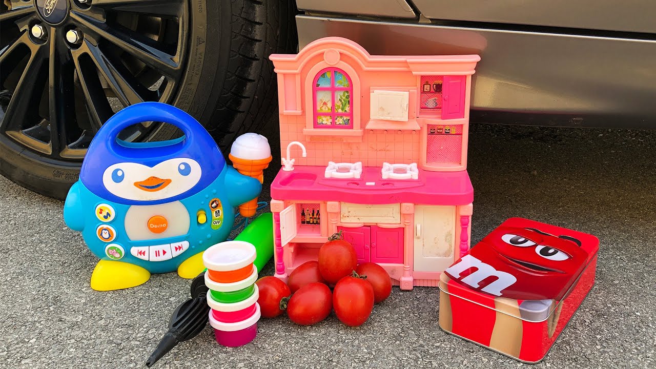 Experiment: Car Vs Old Toys and things