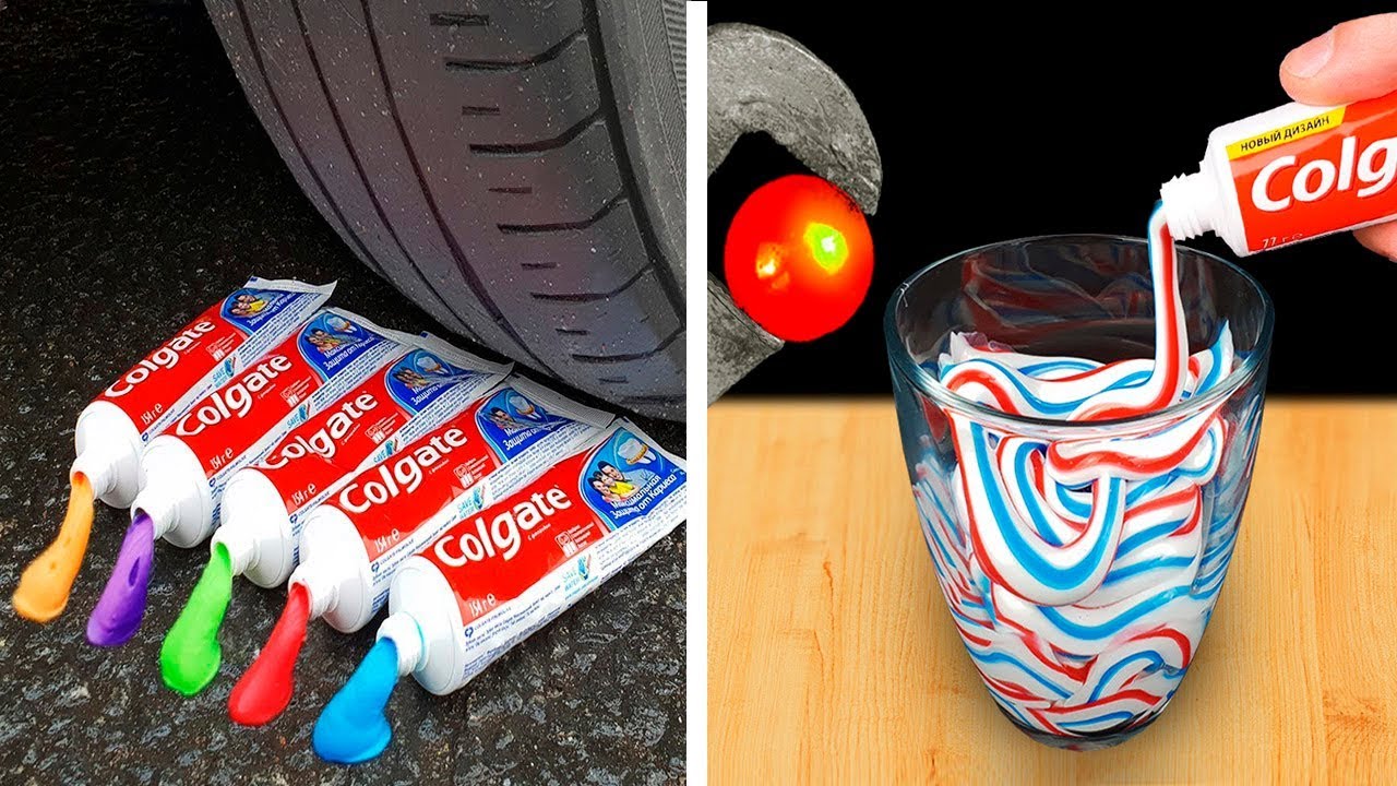 10 Crazy Tests with Toothpaste