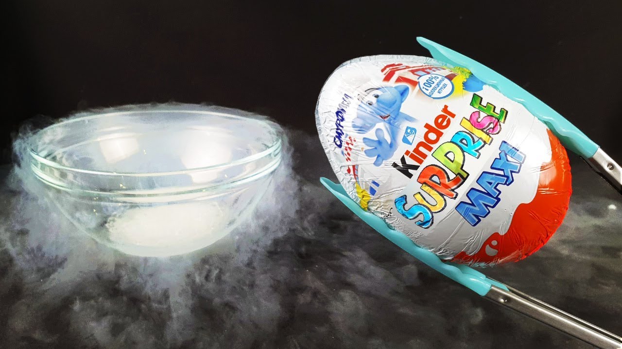 Experiment: Liquid Nitrogen Vs Kinder Surprise