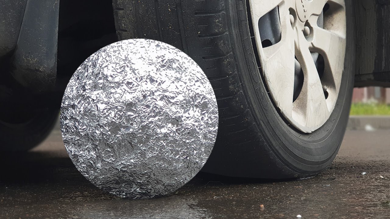 Experiment: Car Vs Foil Ball
