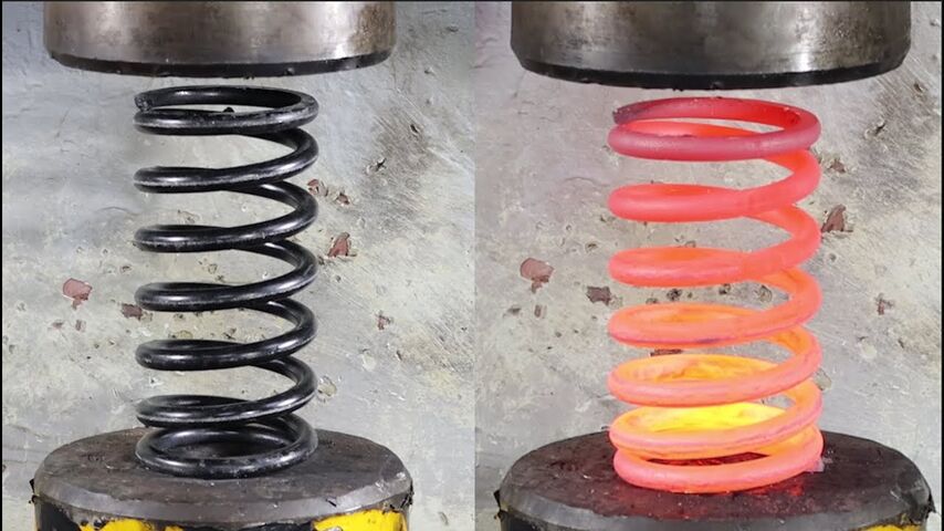 Can squash the mechanical spring？