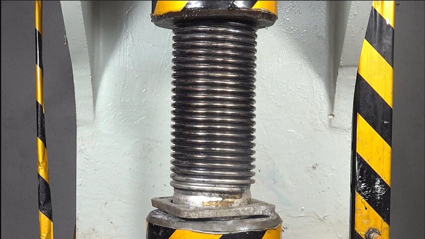 Giant spring vs 200 tons pressure