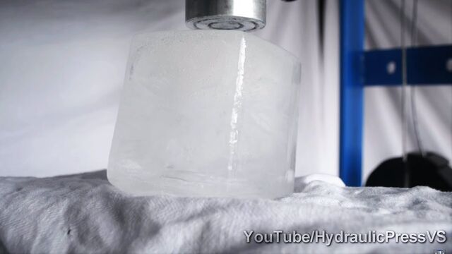 Ice Block vs Hydraulic Press - Bartending pressy style