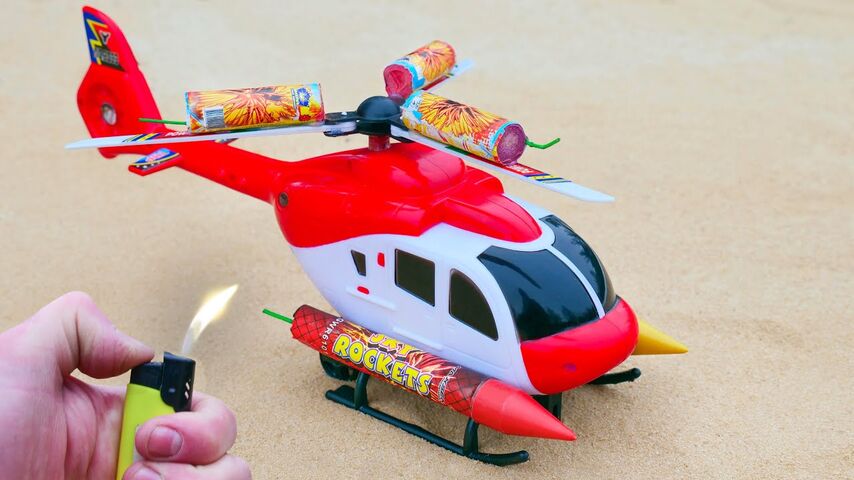 Experiment: Helicopter and Fireworks