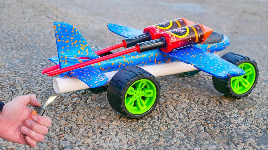 Experiment: Rocket powered Airplane!