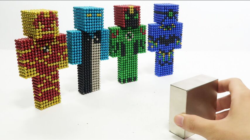 Monster Magnets Vs Ben 10 Alien in Minceraft | Magnet Satisfaction