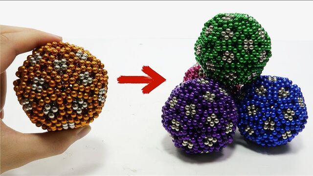 How To Build Big Ball Colors With Magnetic Balls | Magnetic ...