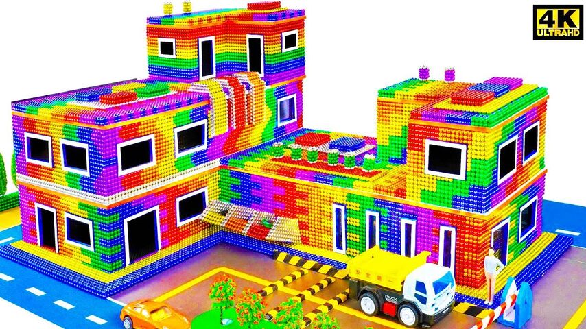 DIY - How To Build Beautiful Miniature Factory From Magnetic Balls ...