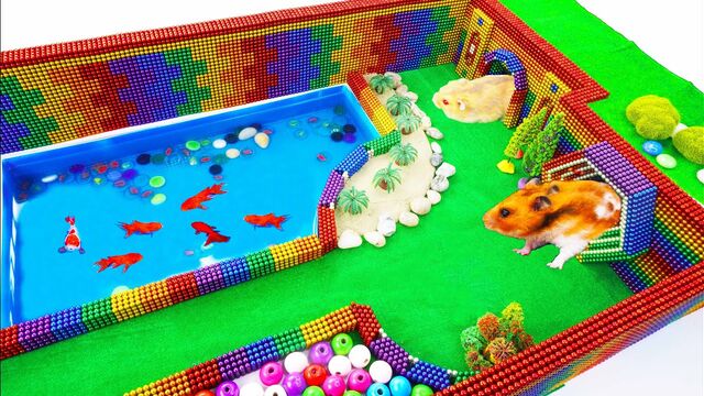 DIY - Build Undergound Swimming Pool, Playground For Hamster With ...