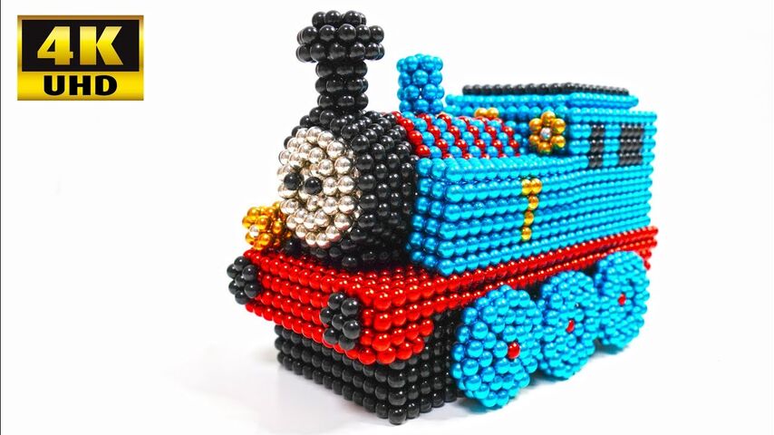 DIY How To Make Thomas Train with Magnetic Balls |Magnetic Toy (ASMR) 4K