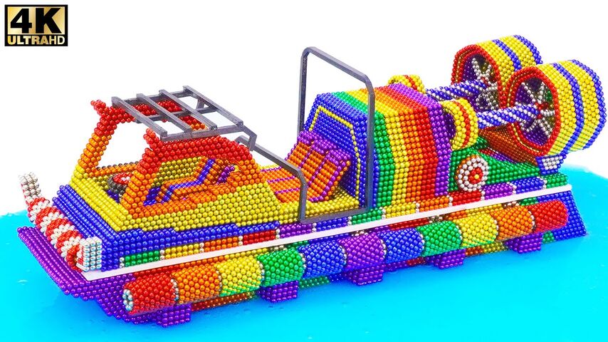 DIY - How To Make Beautiful Canoe Boat From Magnetic Balls | ASMR ...