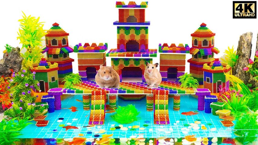 DIY - How To Make Beautiful Temple, Fish Tank For Hamster From Magnetic ...